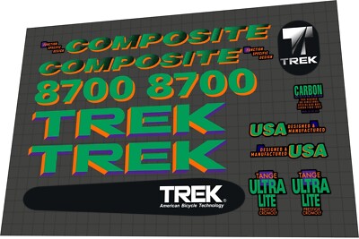 1992 Trek 8700 Composite Carbon decal set | eBay