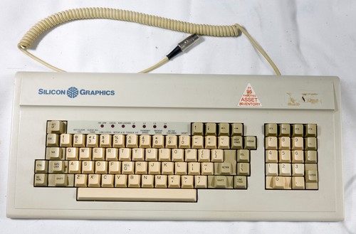 Vintage SGI Silicon Graphics 5 pin DIN keyboard | eBay