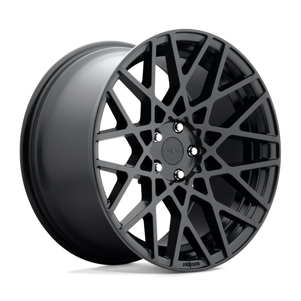 Rotiform R112 BLQ Matte Black Wheel Rim 1pc 19x8.5 +38 Offset 5x114.3 ...