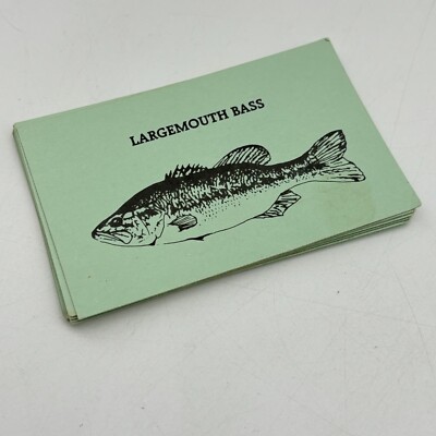 Fishin' Time 10 Largemouth Bass Master Fish Cards 1986 Replacement ...