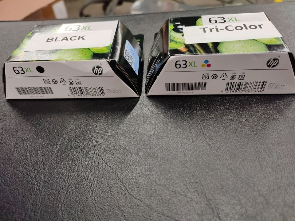 New Genuine Hp 63XL Black & 63XL Color Ink Cartridges Combo Pack | eBay