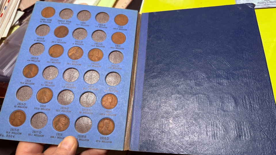 Whitman Lincoln Cent Album 1909–1940 w/ 43 Different Wheat Cents ...