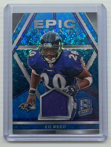 2024 Spectra Ed Reed Epic Legends Jersey Blue Neon #47/60 | eBay