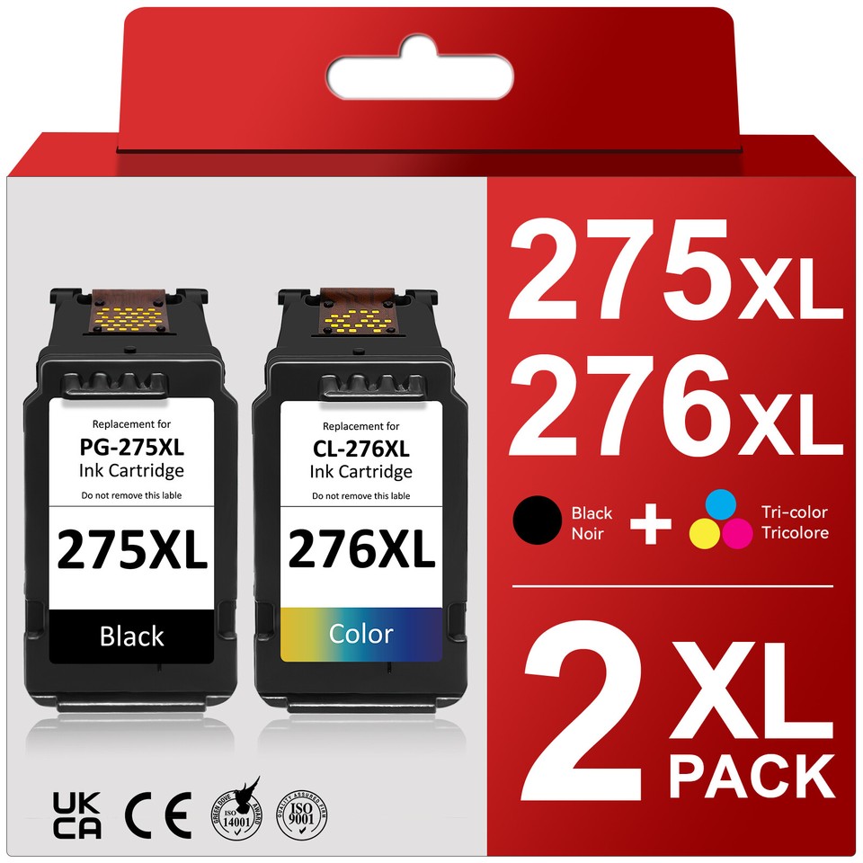 PG-275XL CL-276XL Ink Cartridge Replacement for Canon Pixma TR4722 ...