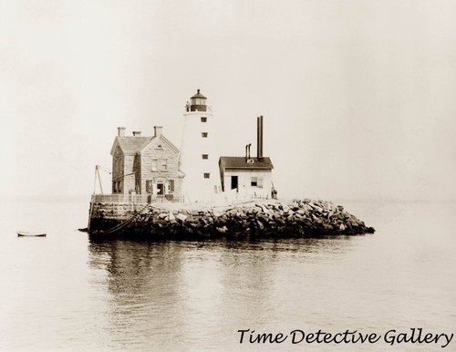 Execution Rocks Lighthouse, Long Island, New York - 1896 - Historic ...