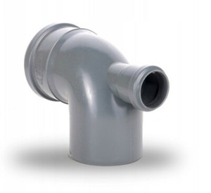 110mm Soil Pipe Elbow Bend 90° Single Socket with 50 mm Inlet Back ...