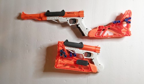 Nerf N Strike Sharpfire Blaster W Barrel Stock Darts Lot Of 2 Tested ...