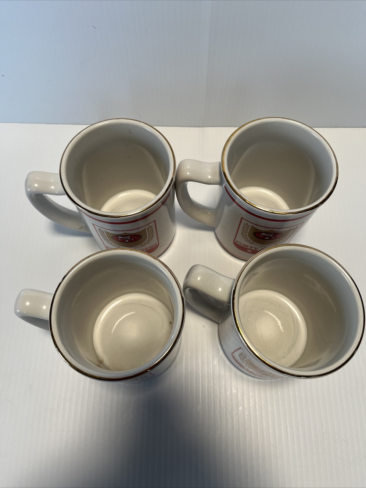 San Francisco 49ers Coffee Mugs Beer Steins Set of 4 Russ Berrie NFL ...