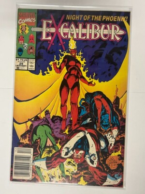 Excalibur #29 vs Nightmare Night of the Phoenix Marvel Comics 1990 X ...