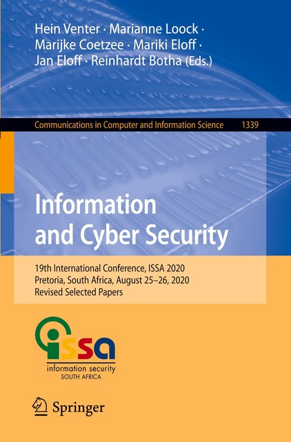 Information And Cyber Security von Marijke Coetzee Mariki Eloff ...