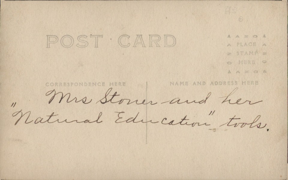 1910 RPPC Postcard Winifred Stoner Famous Teacher Classroom Evansville ...