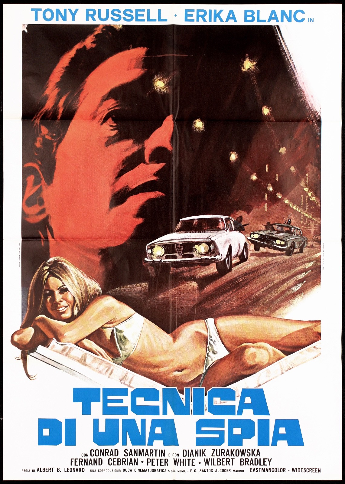 TECHNIQUE OF A SPY POSTER MOVIE THRILLER CAR ERIKA BLANC SEXY MOVIE POSTER 2F | eBay
