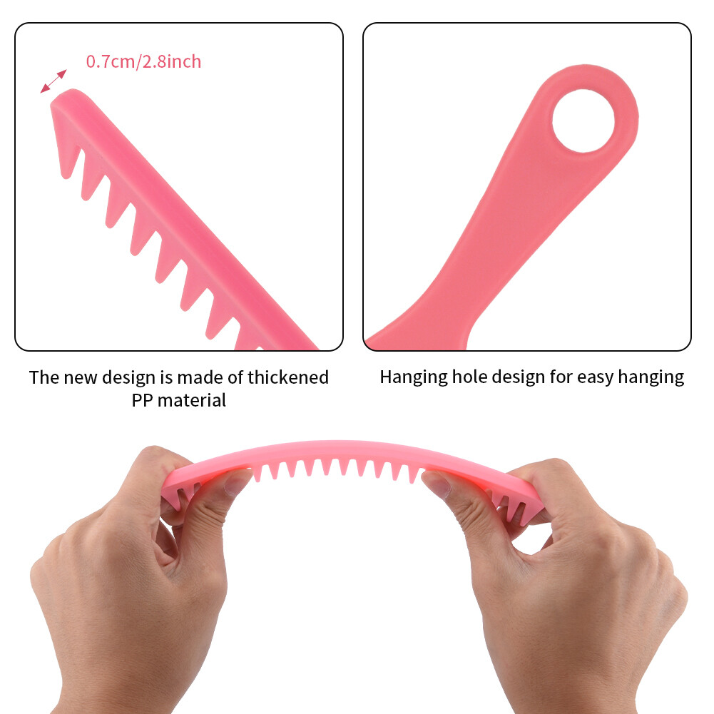 4pcs Comb Kit Pointed Tail Wide Tooth Head Massage Lightweight Styling ...