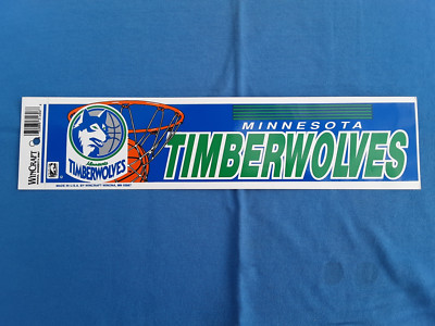 Vintage Minnesota Timberwolves Bumper Sticker (3" x 12") | eBay