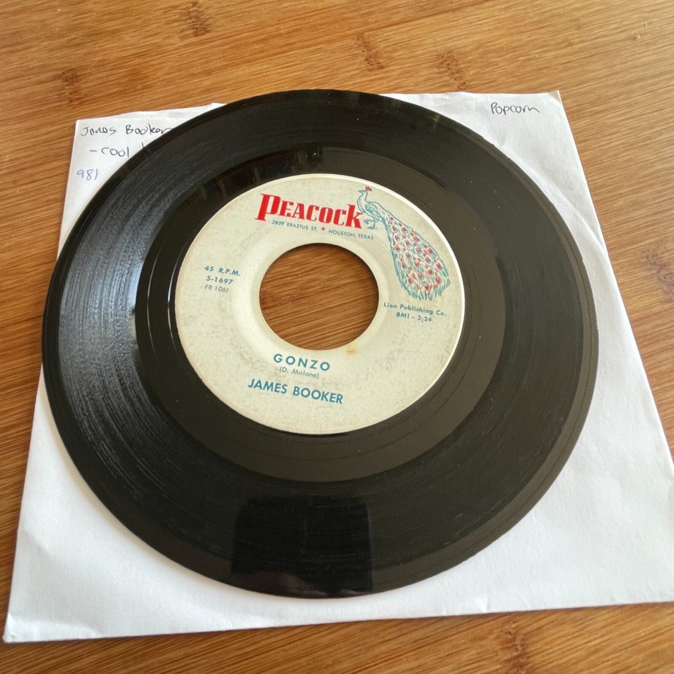 JAMES BOOKER Gonzo/Cool Turkey 45 7" FUNK Popcorn SOUL Record Vinyl Peacock a981 | eBay