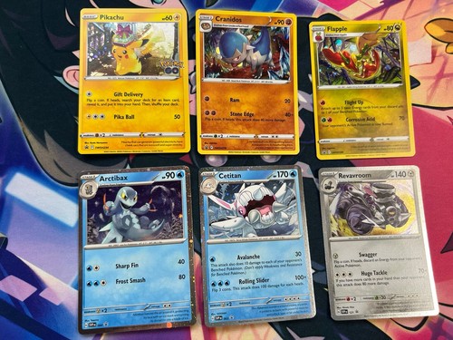 Pokémon TCG Black Star Promo 6 Card Lot Pikachu Flapple Revaroom Cosmo ...