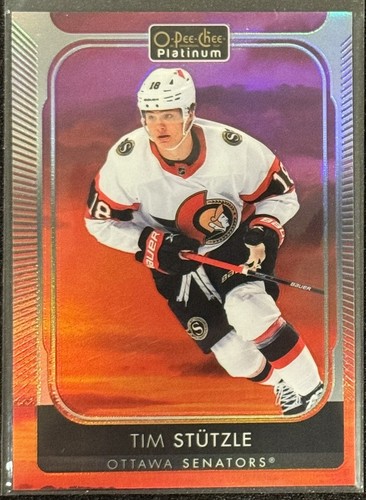 Tim Stutzle 2021-22 O-Pee-Chee OPC Platinum Base Sunset #5 - Ottawa ...