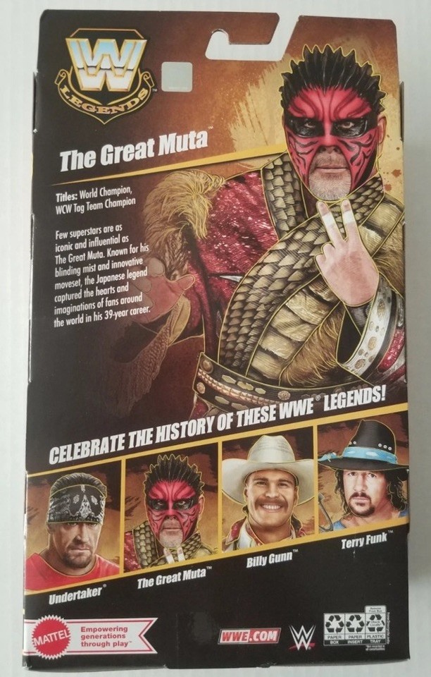 WWE Target Exclusive Elite Legends 27 THE GREAT MUTA Wrestling Figure ...