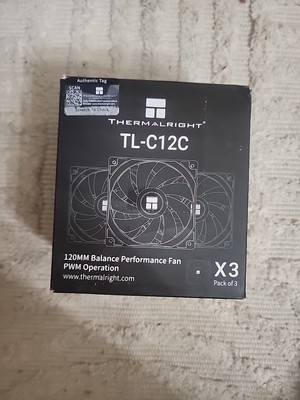 Thermalright TL-C12C-S X3 CPU Fan 120mm Case Cooler Fan, 4pin PWM... | eBay