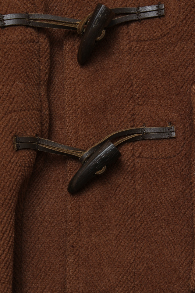 Chrysalis Country Clothing Tweed Wool Brown Hooded Toggle Coat Size 6 ...
