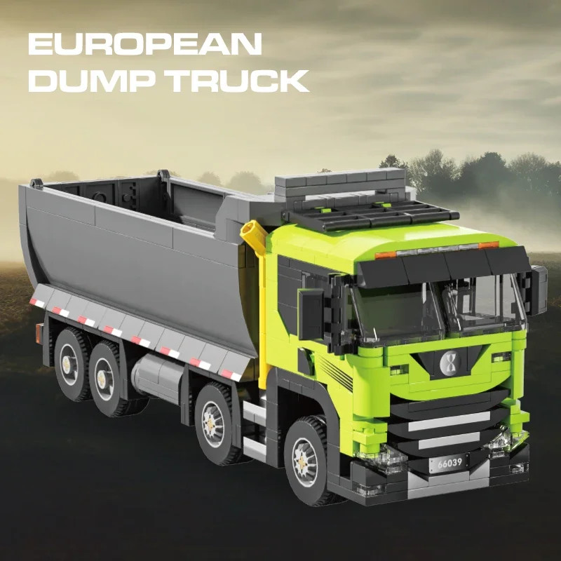 614PCS Heavy Dump Truck MOC Building Block 66039 Engineering Transport ...