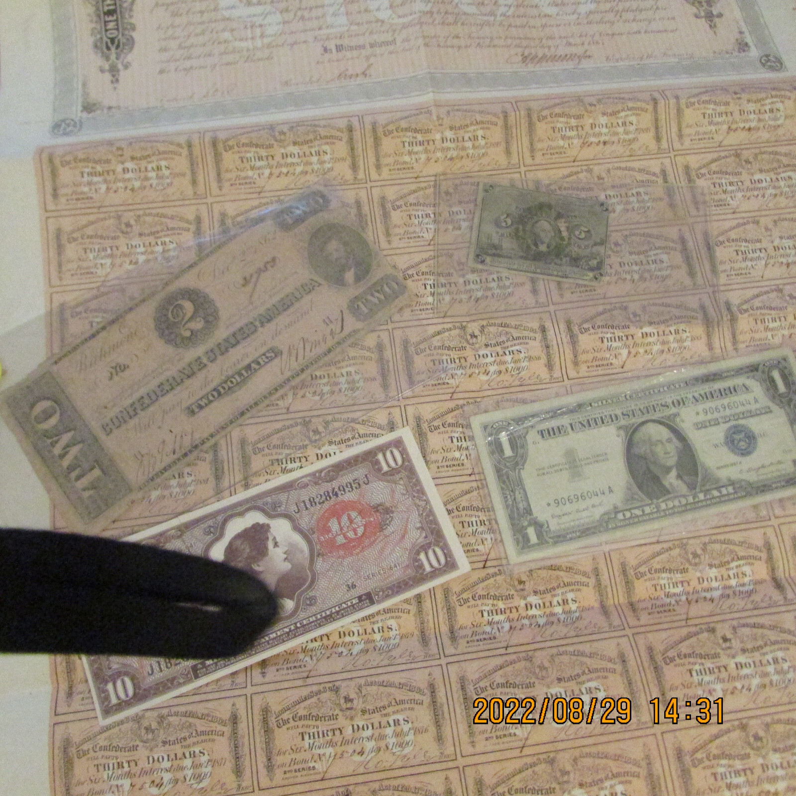 COLLECTION OF OLD US CURRENCY AND BOND | eBay