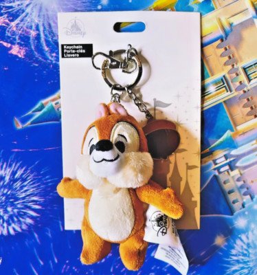 Disney Parks Bag Charm Keychain New Plush Chip With Acorn new | eBay
