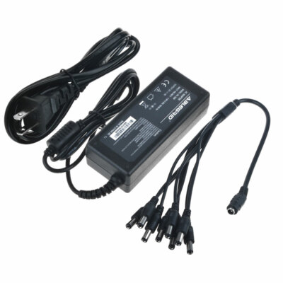 8-to-1 Power Cable Splitter AC Adapter For Samsung SDR-C75300N/UC 16 Ch ...