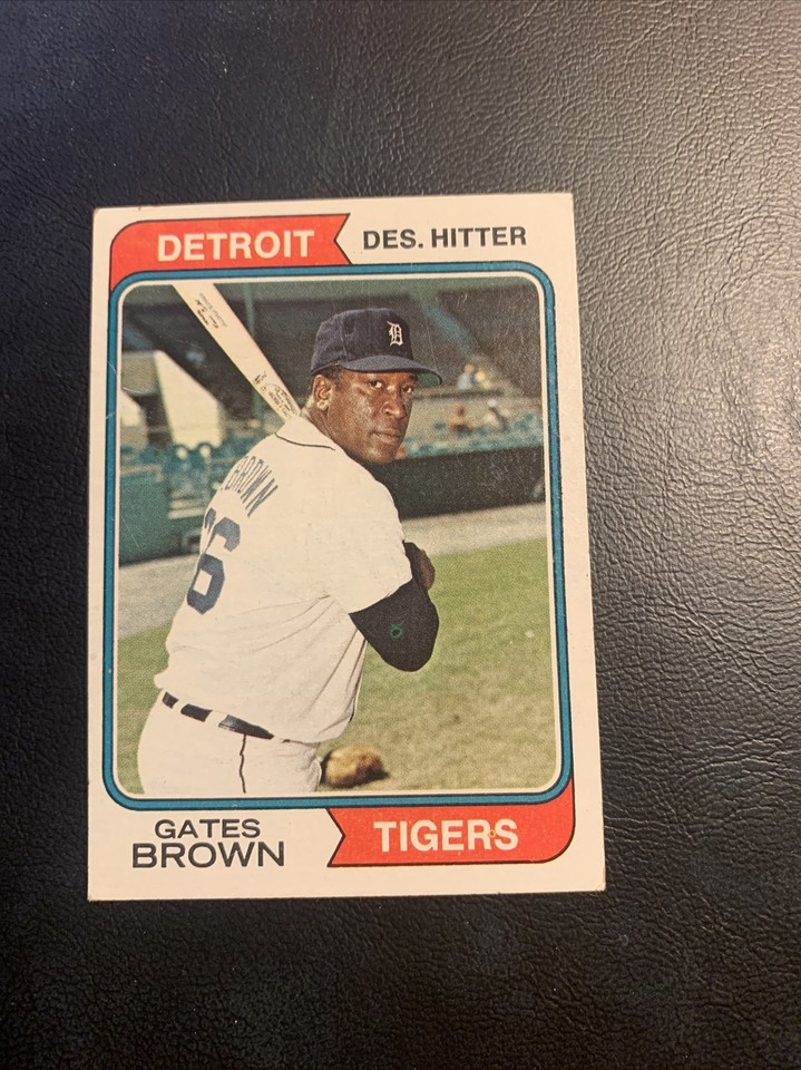 Cb26 1974 Topps #389 Gates Brown Detroit tigers | eBay