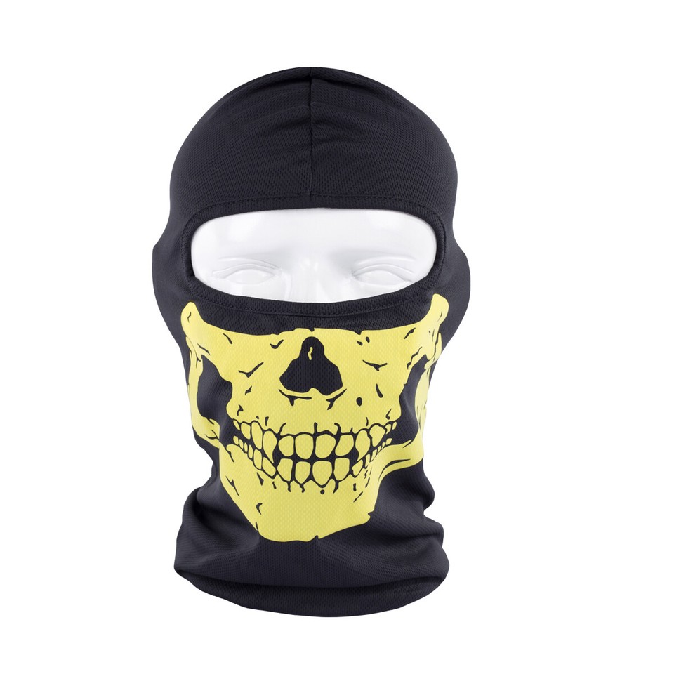 Balaclava Cosplay Skeleton Ghost Skull Windproof Halloween Scary Full ...