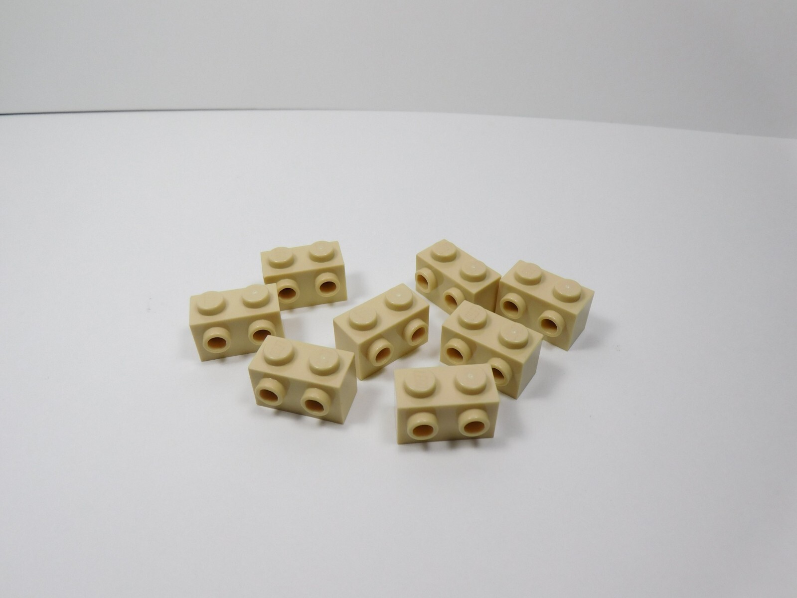 LEGO 8 Tan 1x2 Modified Bricks w/ Sides Studs G7 | eBay