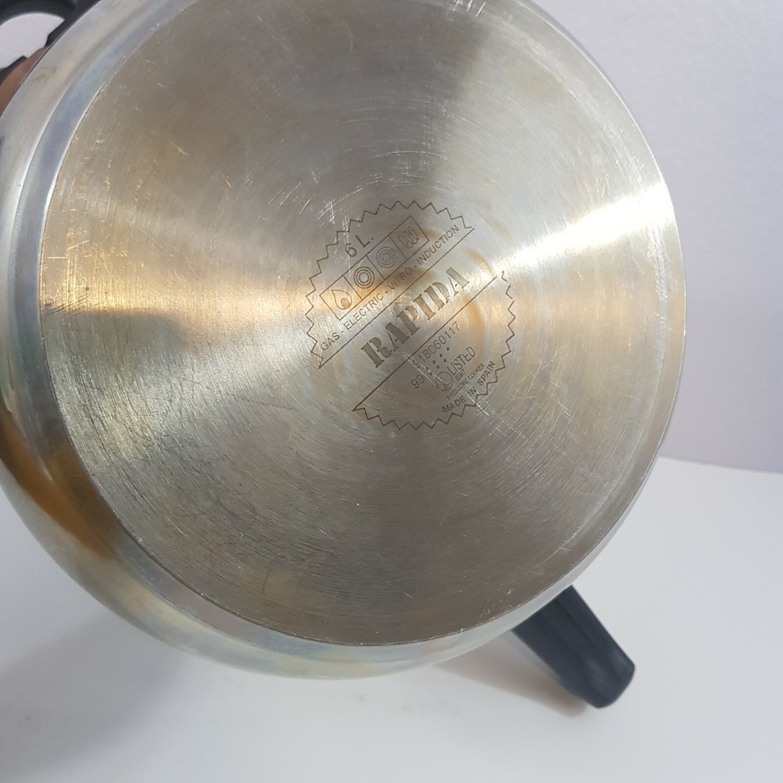 Fagor Rapida 6L Pressure cooker Steel Gas Electric Vitro Induction Made ...