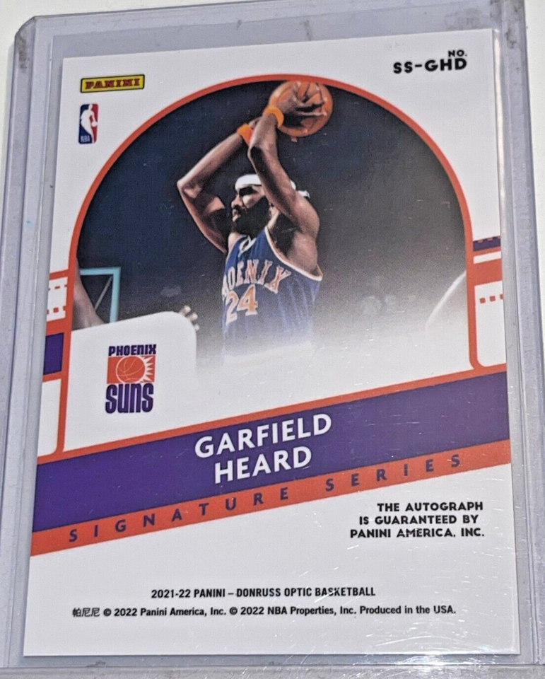 RARE GARFIELD HEARD SERIES SIGNATURE AUTO CARD 2021 PANINI DONRUSS ...