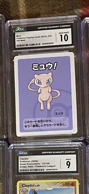 CGC Gem Mint 10 Mew 2019 Pokemon Japanese Old Maid Playing Card | eBay