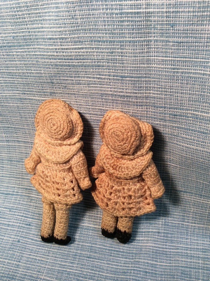 PAIR ANTIQUE AMISH CLOTH RAG DOLLS-FACELESS DOLL- | eBay