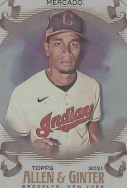 2021 Topps Allen & Ginter's - Oscar Mercado #164 Silver Portrait for ...