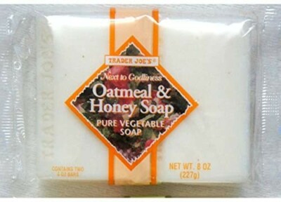 Trader Joe's Oatmeal & Honey Vegetable Soap (2 Bars) | eBay