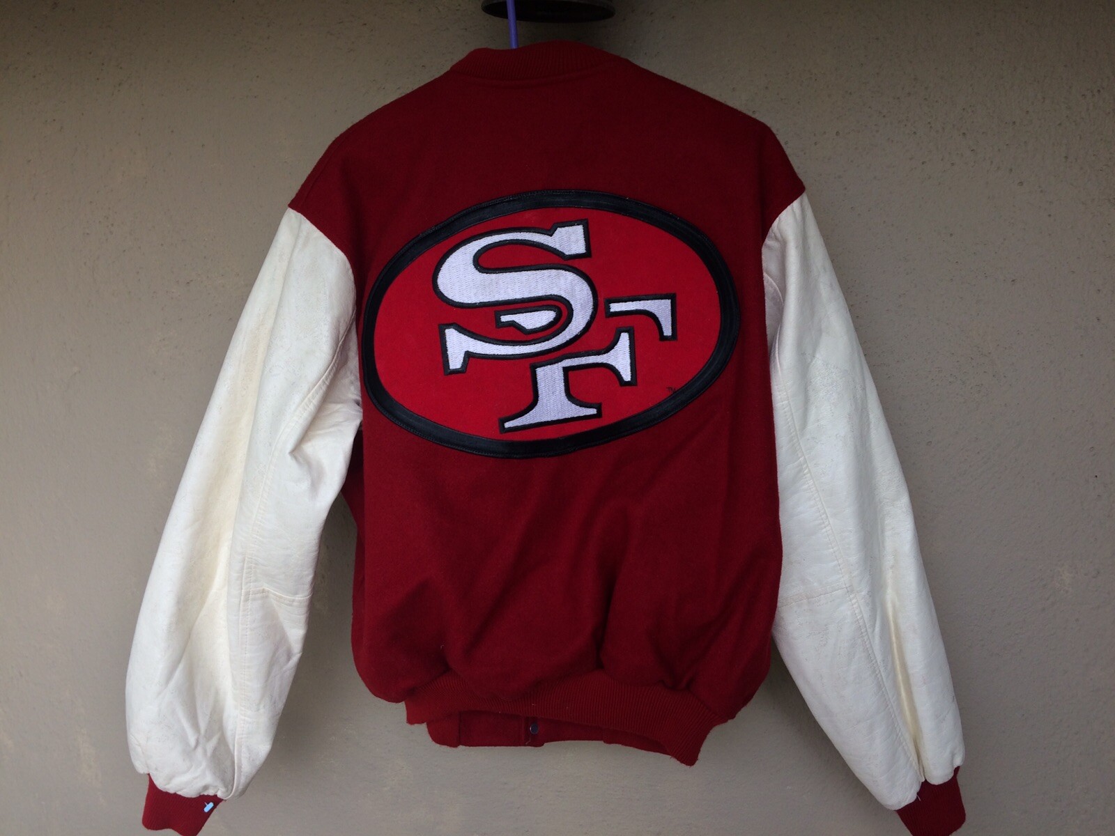 Rare Vtg 1980s Satin Lockerline Starter throwback 49ers Forty Niners ...