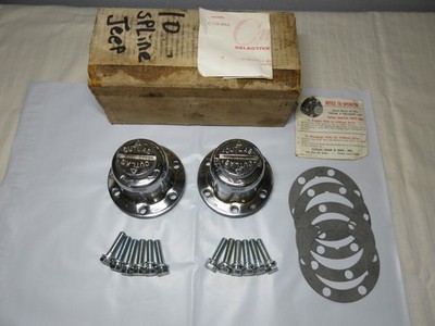 Cutlas Locking Hubs GPW Willys MB CJ2A CJ3B M38 CJ3A CJ5 Jeep Scout 10 ...