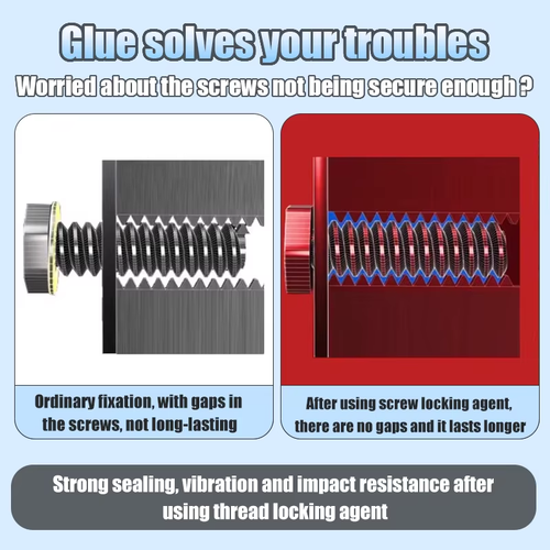 Blue Thread Locker 243 Nuts-Bolts Locker Screw Adhesive Lock Tight Seal ...