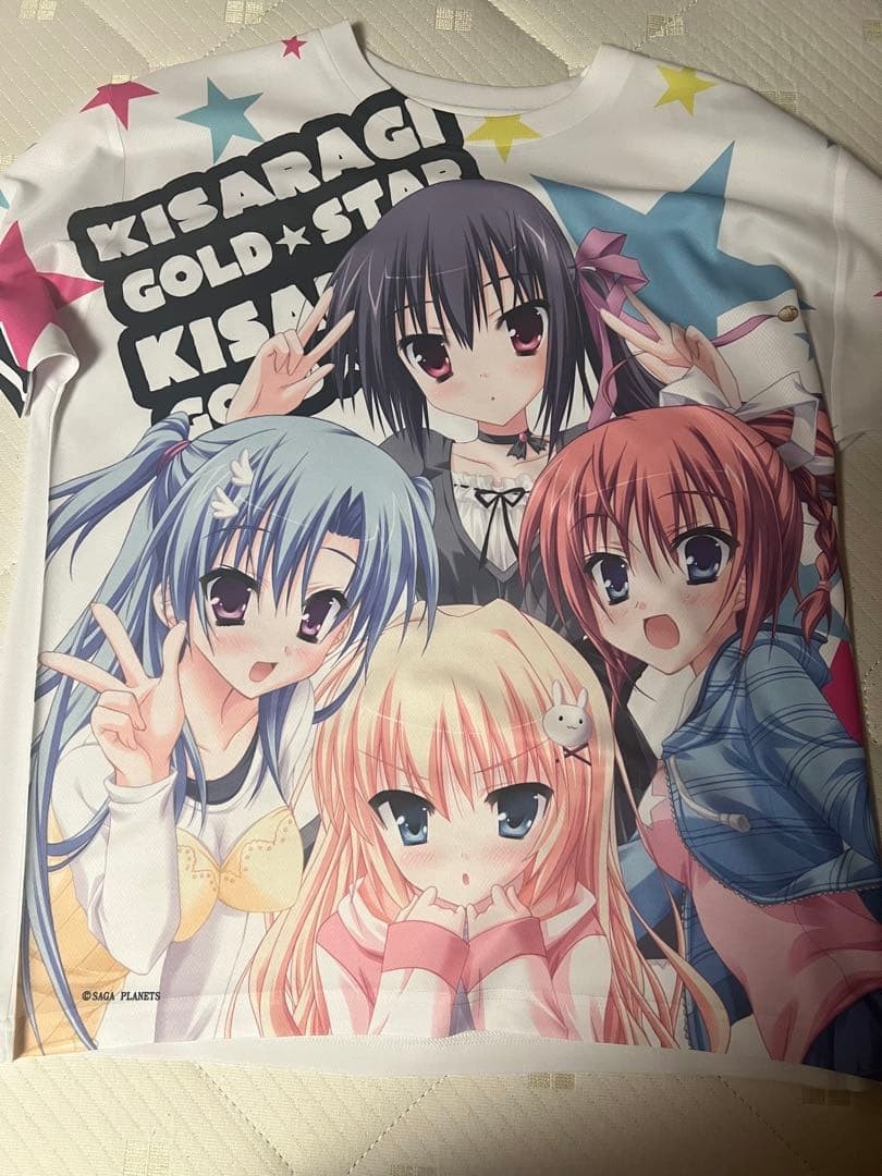 M5h Saga Planets Kisaragi Full Graphic T-Shirt Gold Star Size N/A Japan ...