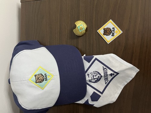 BSA Boy Scouts Official Cub Scout Bear: Neckerchief, Adj. Cap, slide ...