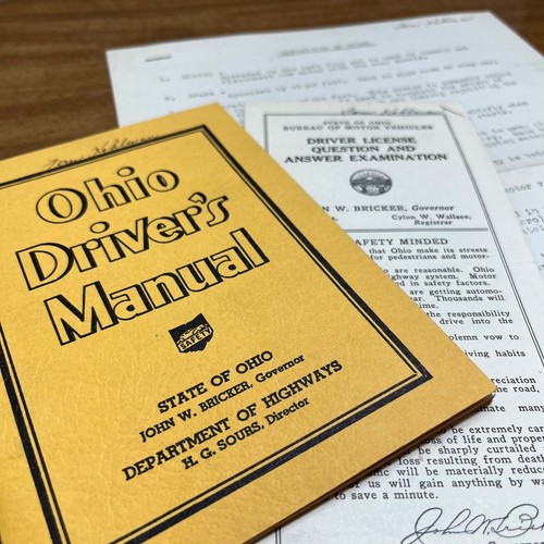 Vintage 1942 Ohio Driver’s Manual Definition of Terms and Q & A ...