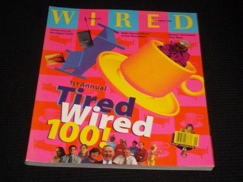 1996 SEPTEMBER WIRED MAGAZINE - TIRED WIRED 100! NICE FRONT COVER - L ...