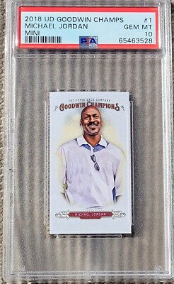 2018 Goodwin Champions -- MICHAEL JORDAN -- Mini #1 -- PSA 10 !! -- Low ...