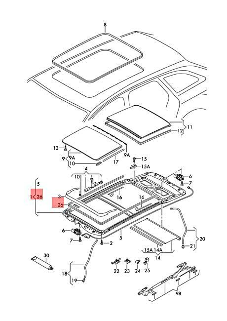 VW SKODA ATLAS CROSS SPORT GOLF R32 GTI RABBIT SEAL 5G9877439 NO DUTY ...