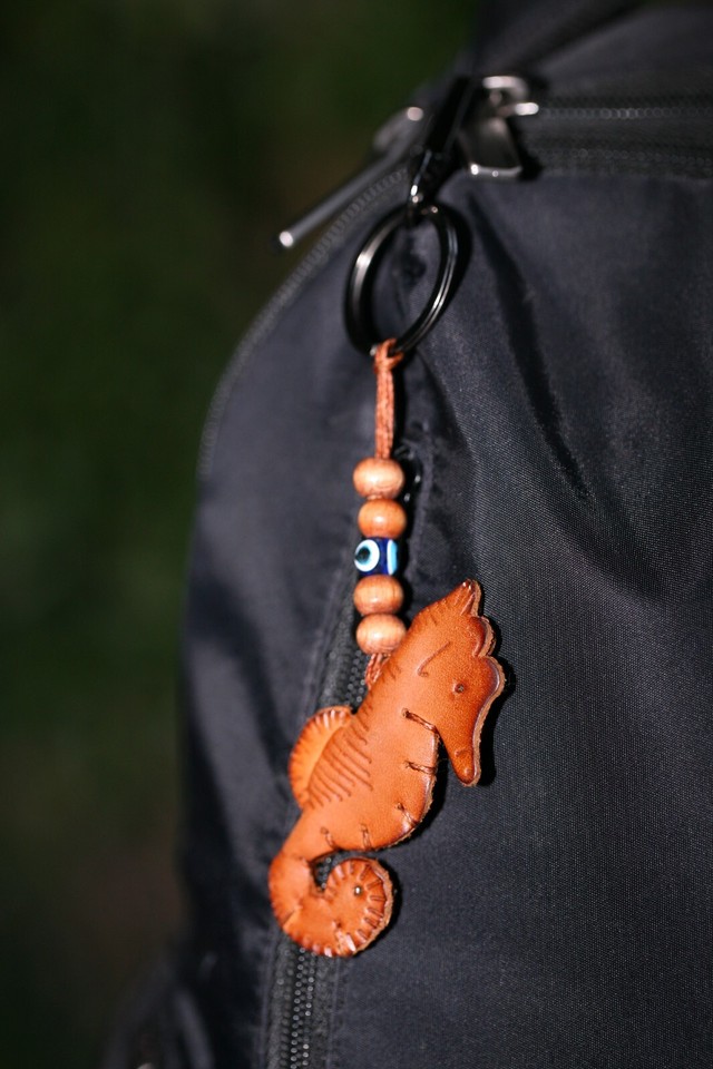 Leather Elephant Keychain, Charm for Women's Purse & Bags | Handmade ...