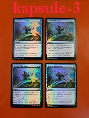 4x Distorted Curiosity | FOIL | Phyrexia: All Will Be One | MTG Magic ...