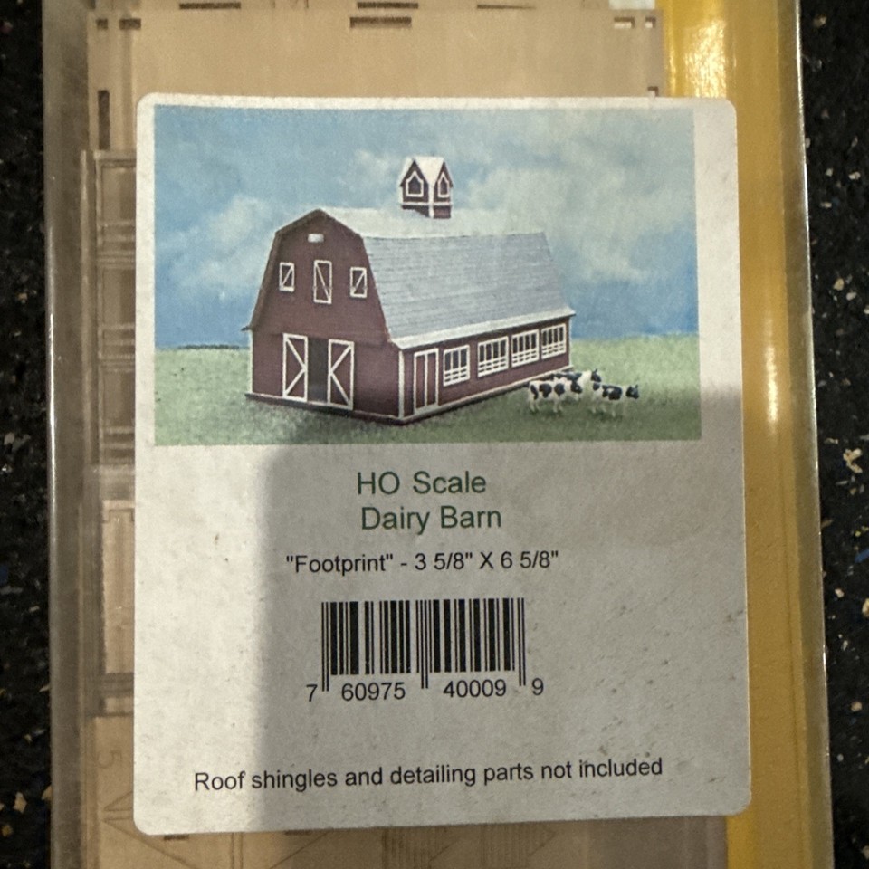 Northeastern Scale Models Dairy Barn HO Scale Laser Cut Building Kit | eBay
