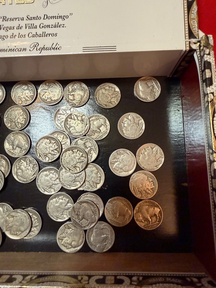 LOT OF 65 ANTIQUE VINTAGE UNSORTED BUFFALO NICKELS coin collection | eBay